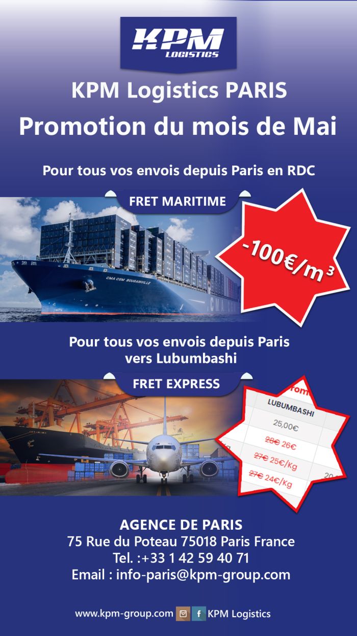 KPM Logistics Chine diminue les frais de dossier.